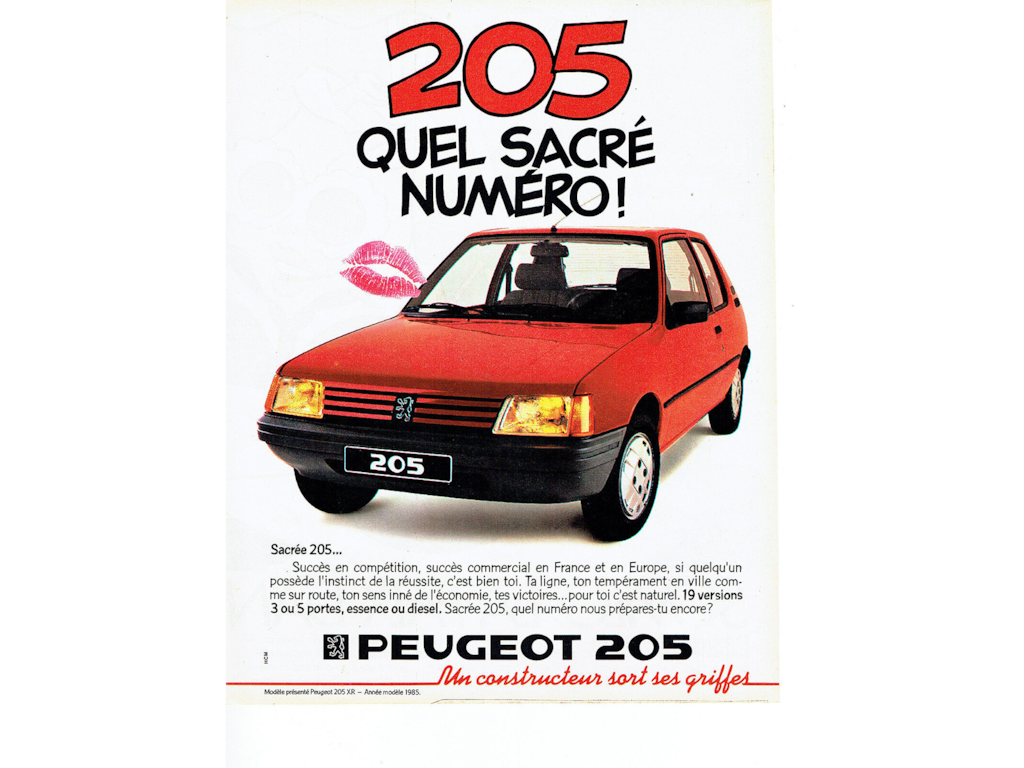 The PEUGEOT 205 celebrates its 40th birthday: a great looking car!