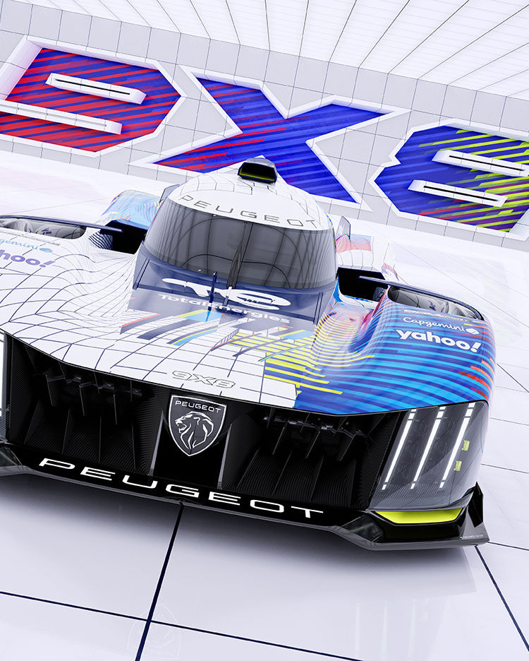 The PEUGEOT 9X8 celebrates graphic art at milan design week