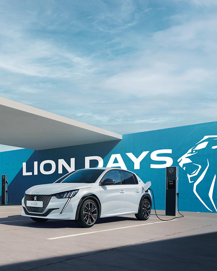 PEUGEOT Lion Days Save on e 208 and e 2008 electric cars